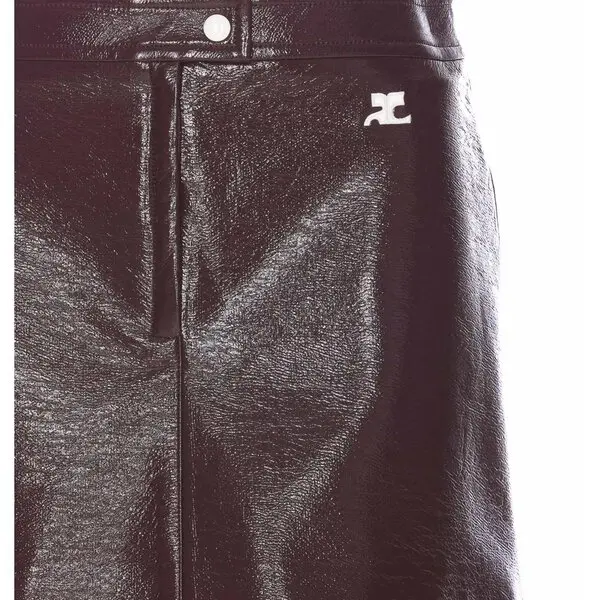 COURREGES Reedition Vinyl Mini Skirt - Red