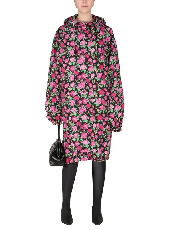 Balenciaga Coat With Floral Pattern