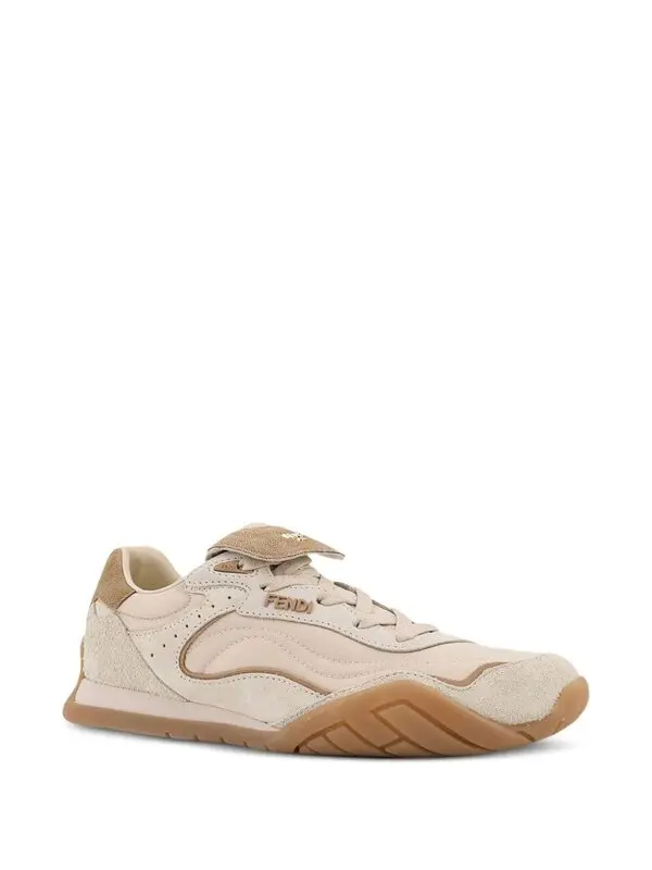 Fendi Wave Pulse Suede Sneakers