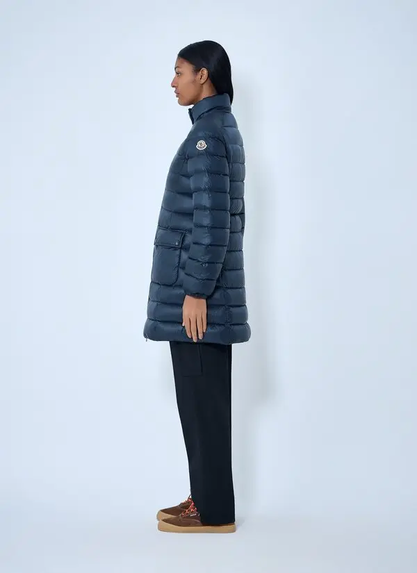 Moncler Genet Long Coat - Blue
