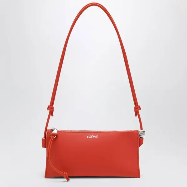 Loewe Joya Pouch In Calfskin Nappa Leather - Orange