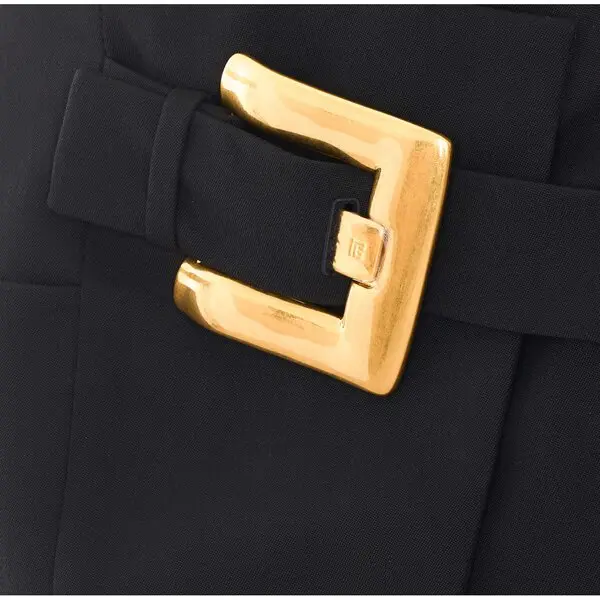 Balmain Short Belted Skirt