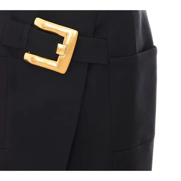 Balmain Short Belted Skirt