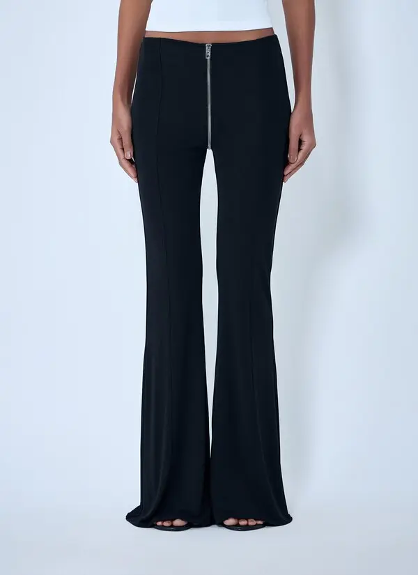 Alexander Wang High-rise Flared Trousers - Black