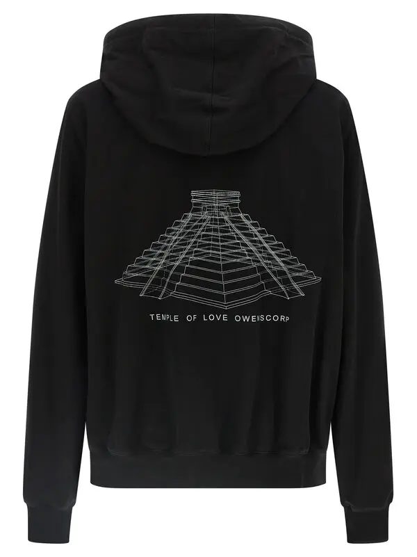 Rick Owens Temple Of Love Owenscorptemp' Hoodie - Black