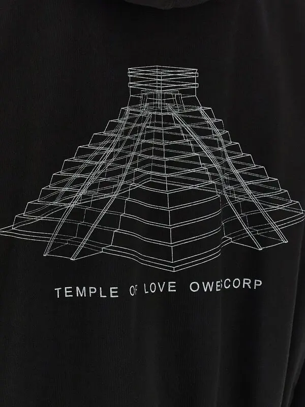 Rick Owens Temple Of Love Owenscorptemp' Hoodie - Black