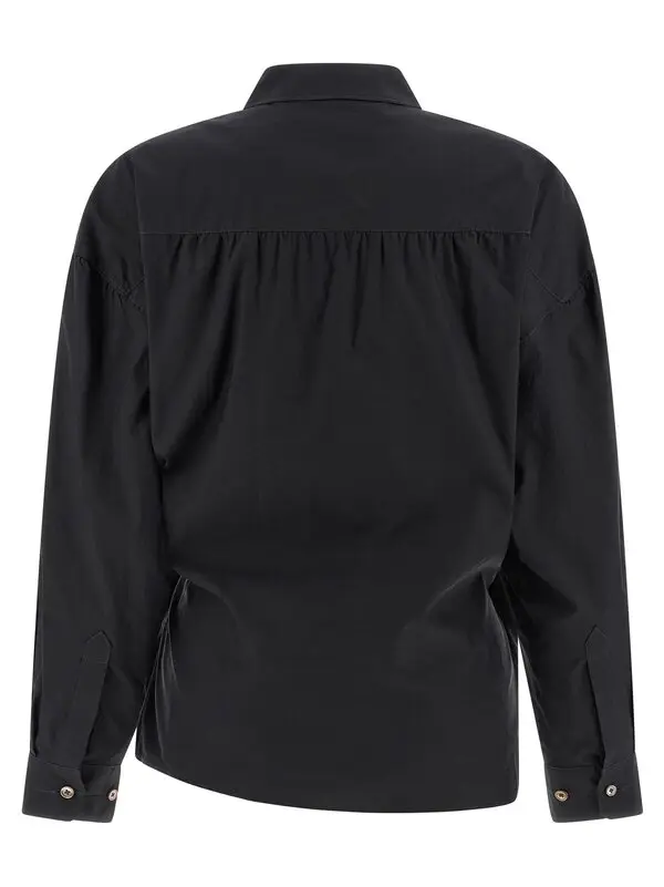 LEMAIRE Straight Collar Twisted' Shirt - Black