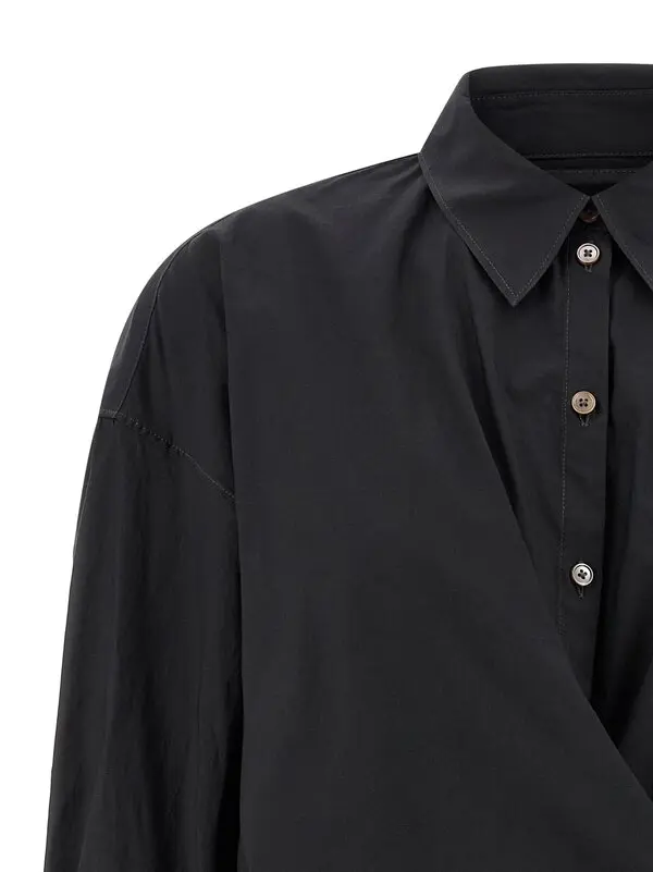 LEMAIRE Straight Collar Twisted' Shirt - Black