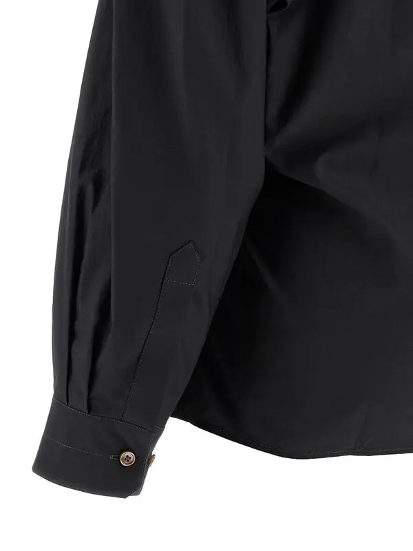 LEMAIRE Straight Collar Twisted' Shirt - Black