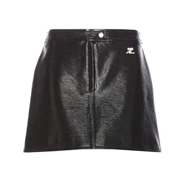 COURREGES Reedition Vinyl Mini Skirt