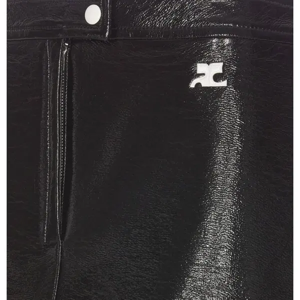 COURREGES Reedition Vinyl Mini Skirt