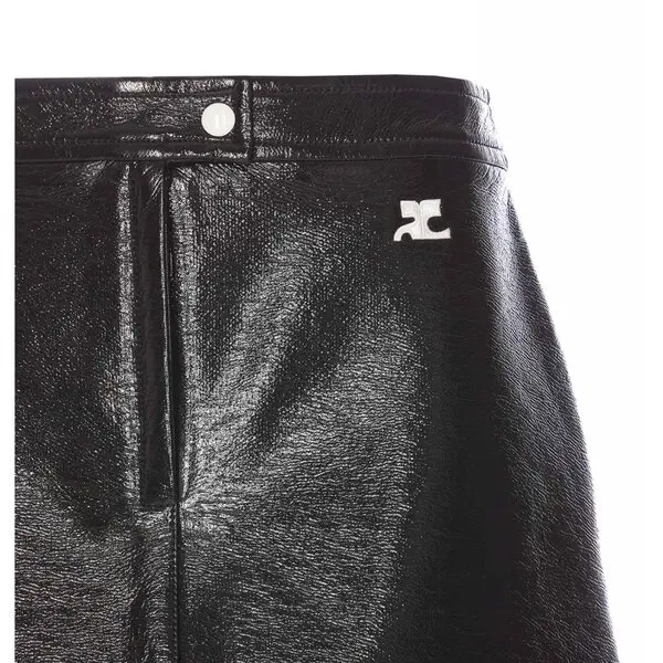 COURREGES Reedition Vinyl Mini Skirt