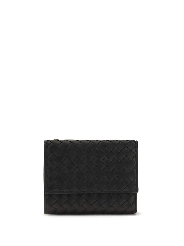 Bottega Veneta Intrecciato Bifold Wallet - Black