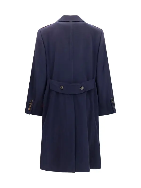 Brunello Cucinelli Double-breasted Wool Overcoat