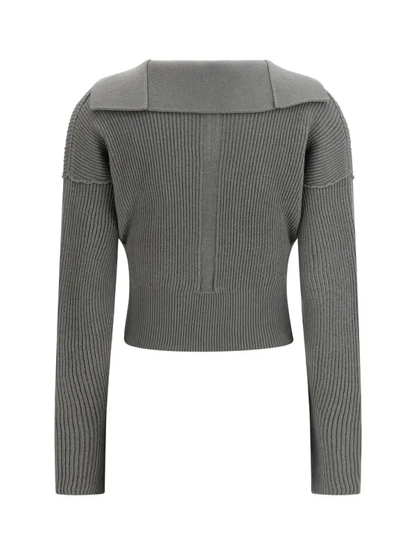 Rick Owens Euca Virgin Wool Sweater With V Neck