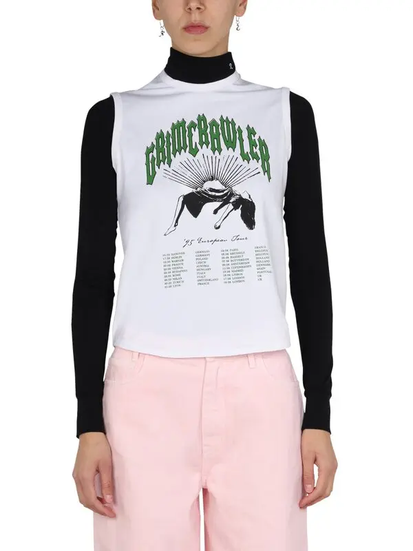 Raf Simons Printed Top - White