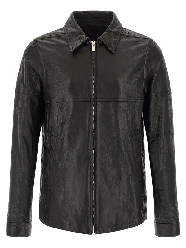 Rick Owens Brad Leather Jacket - Black