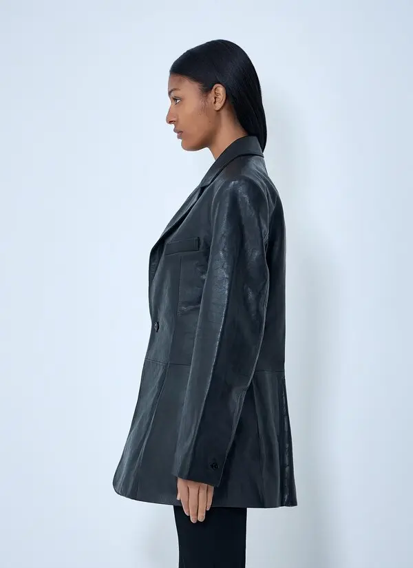 Alexander Wang Leather Single-breasted Blazer