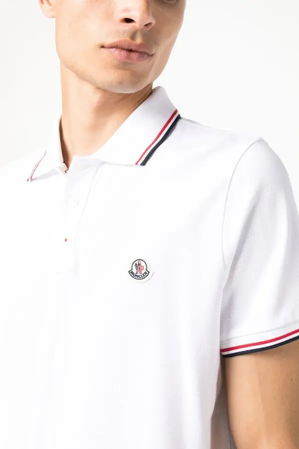 Moncler Logo Cotton Polo Shirt
