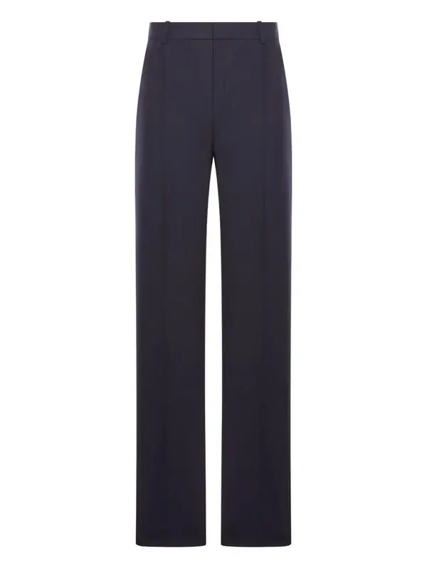 Saint Laurent High-waisted Tailored Pants In Wool Chin