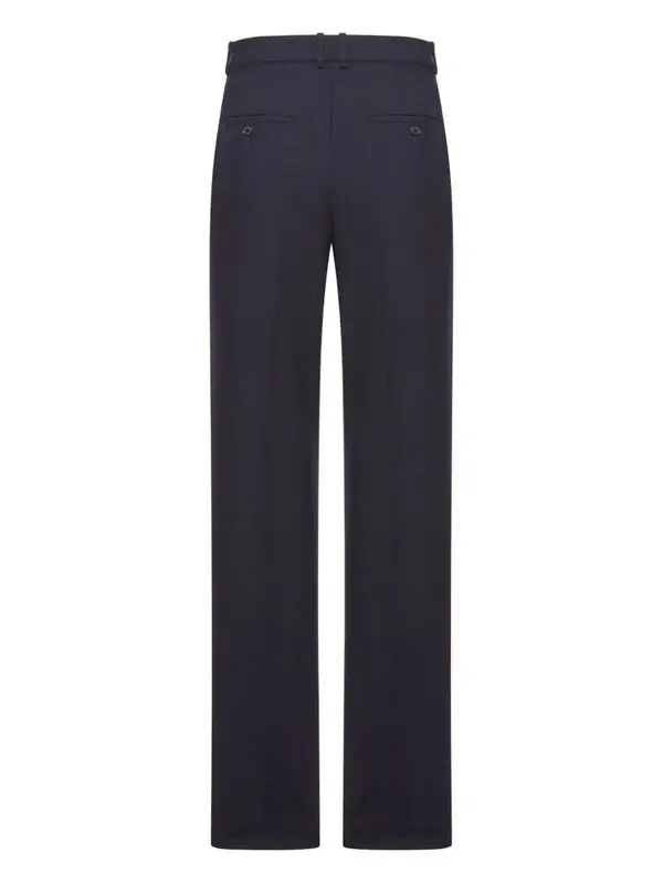 Saint Laurent High-waisted Tailored Pants In Wool Chin
