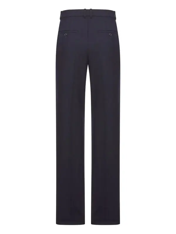 Saint Laurent High-waisted Tailored Pants In Wool
