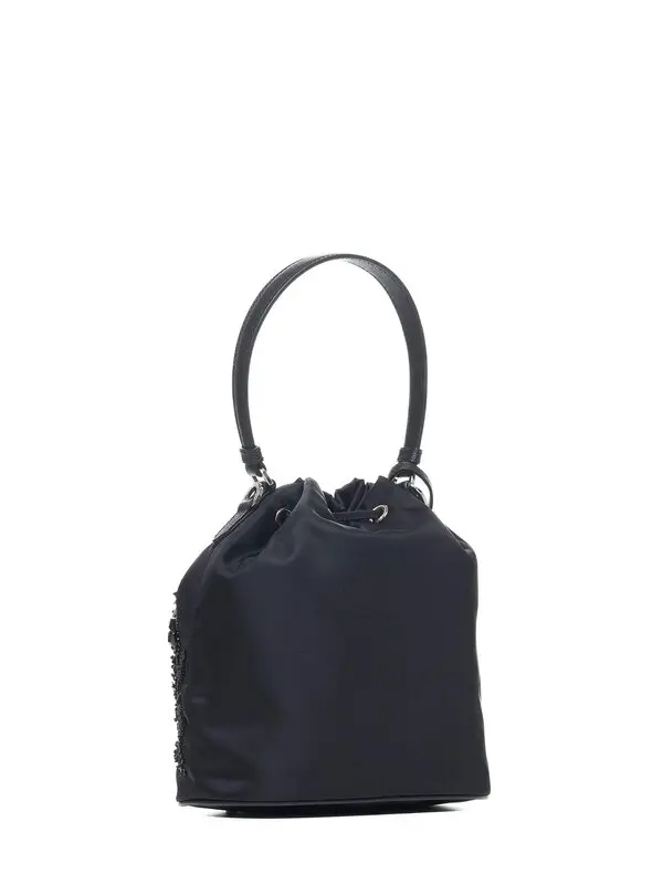 Prada Borse Crystals Re-nylon Mini Bucket Bag