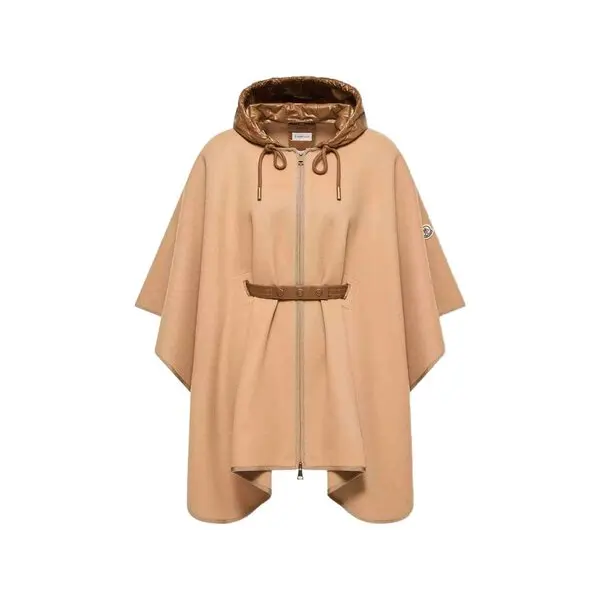 Moncler Neutrals Coats Capes - Cream