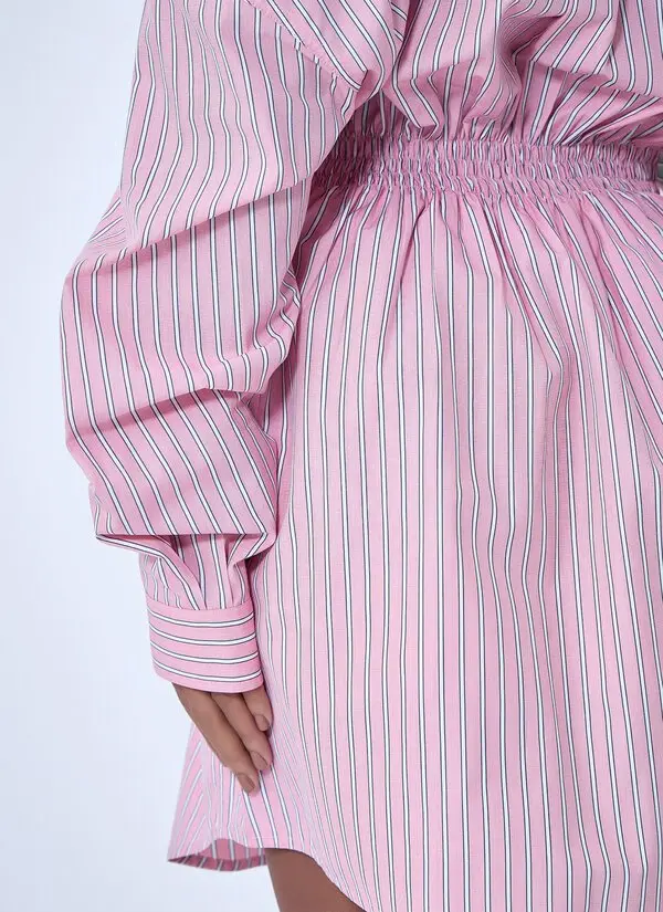 Miu Miu Striped Poplin Dress