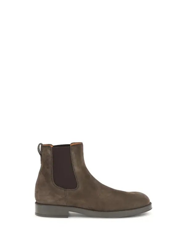 TOD'S Suede Chelsea Boots - Brown