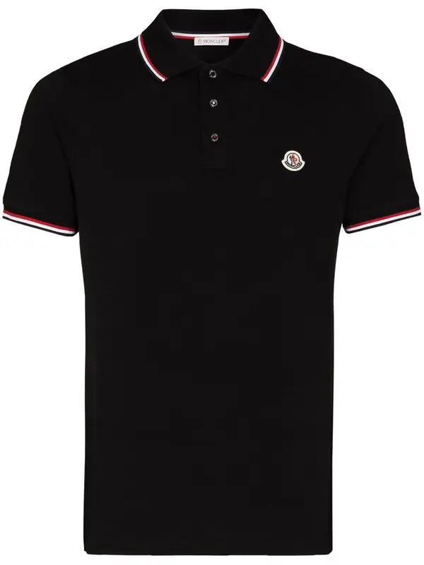 Moncler Logo Cotton Polo Shirt - Multicolor