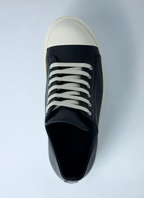 Rick Owens Leather Low-top Sneakers