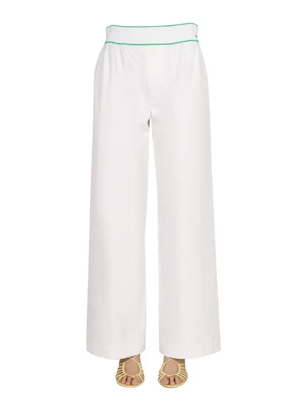 Bottega Veneta Cotton Twill Trousers - White