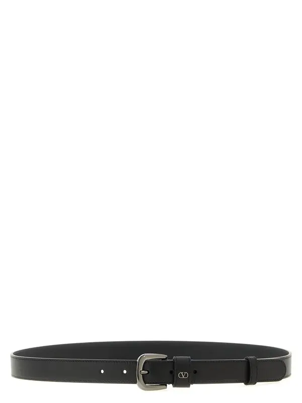 Valentino Garavani Vlogo Signature Belt - Black