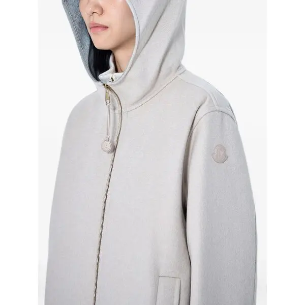 Moncler Neutrals Jackets Oversized Jackets