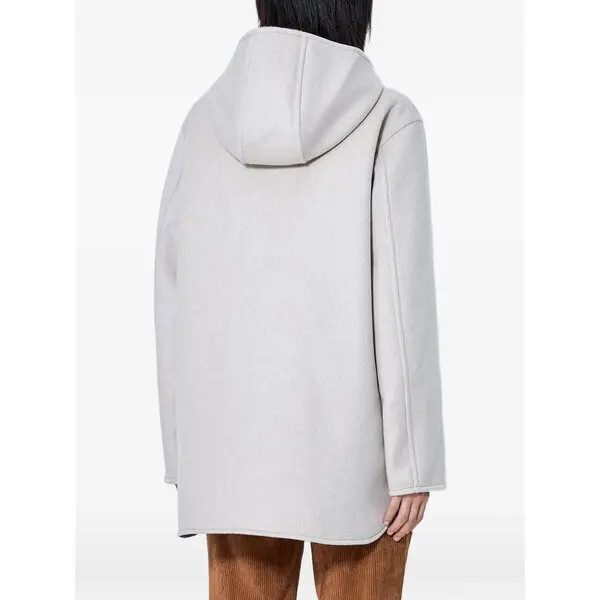 Moncler Oversized Hooded Jacket - Cream