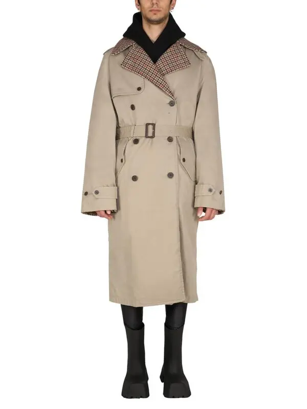 Balenciaga Reversible Trench Coat - Cream