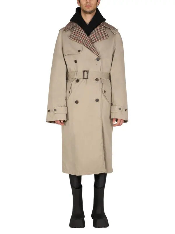 Balenciaga Reversible Trench Coat - Cream