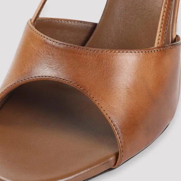 Miu Miu Calf Leather Sandals - Brown