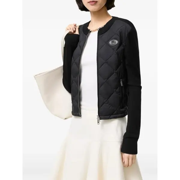 Burberry Quilted Ripstop Nylon And Wool Fitted Jacket - Black