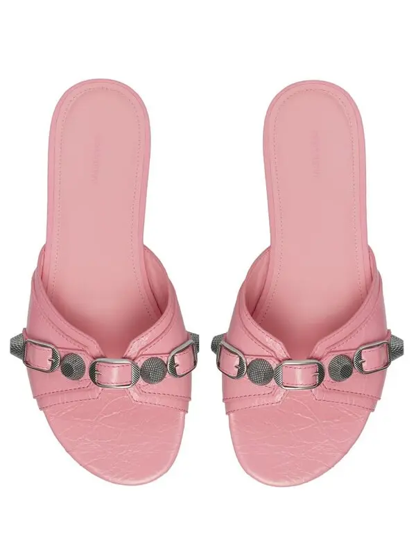 Balenciaga Leather Sandals - Pink
