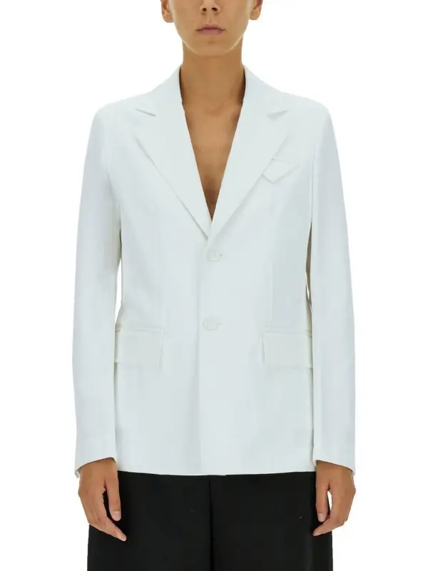 Bottega Veneta Single-breasted Jacket - White