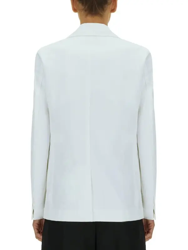 Bottega Veneta Single-breasted Jacket - White