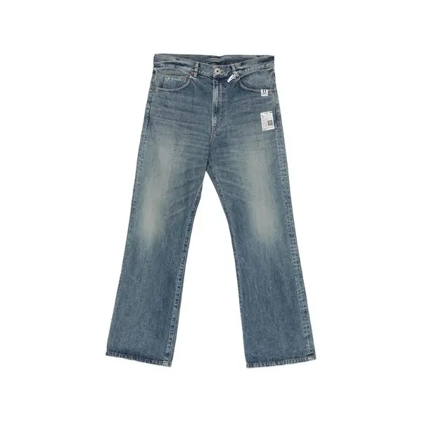 Mihara Yasuhiro Denim Bootcut Jeans - Blue