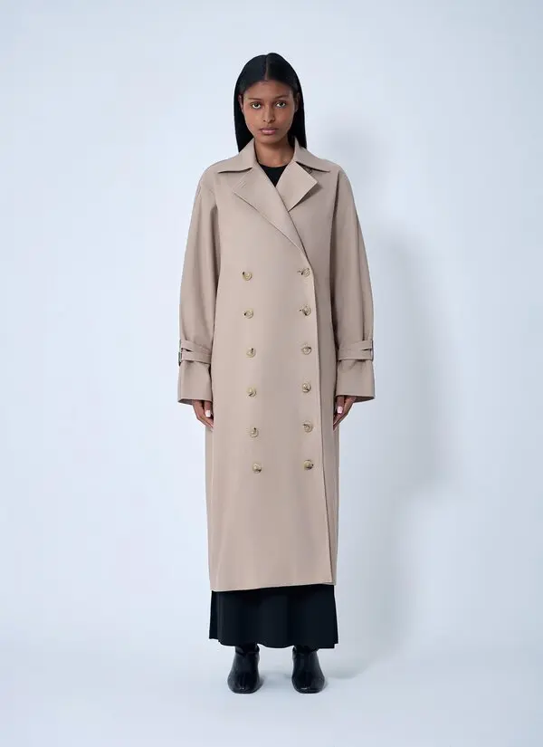 TOTEME Signature Trench Coat - Cream