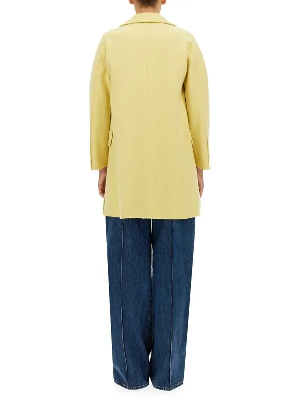 Max Mara Beira Overcoat - Yellow