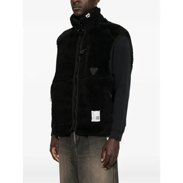 Mihara Yasuhiro Faux-shearling Vest - Black