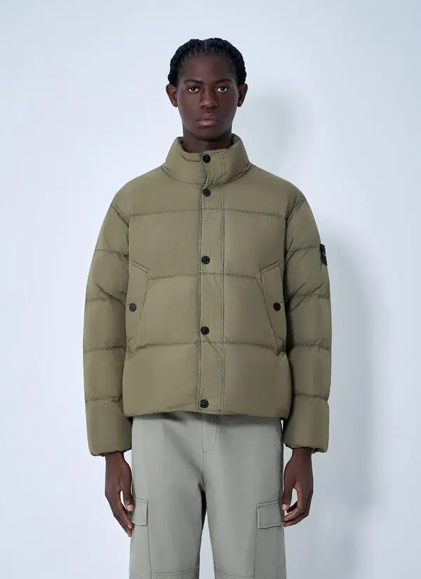 Stone Island Logo Patch Bomber Jacket