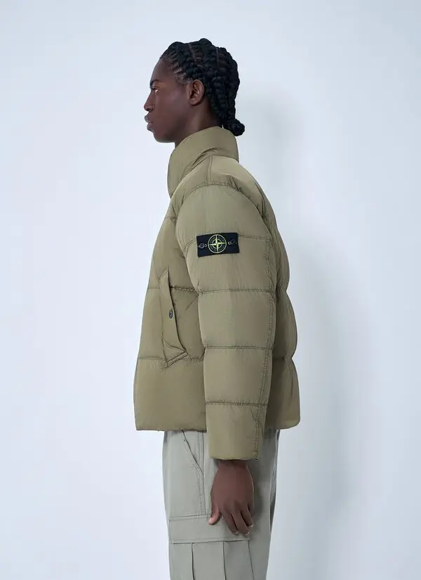 Stone Island Logo Patch Bomber Jacket