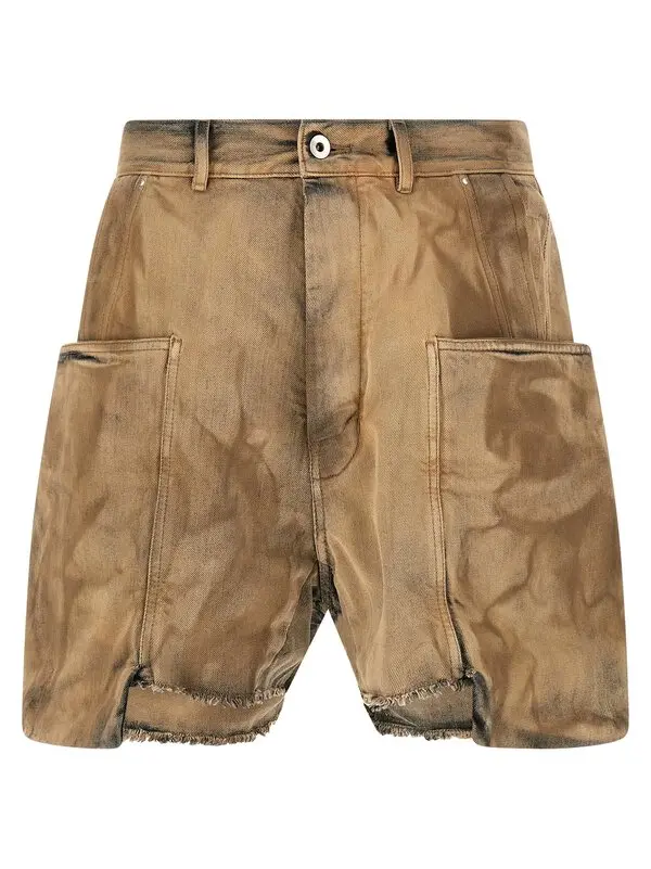 Rick Owens Stefan Cargo Shorts - Cream